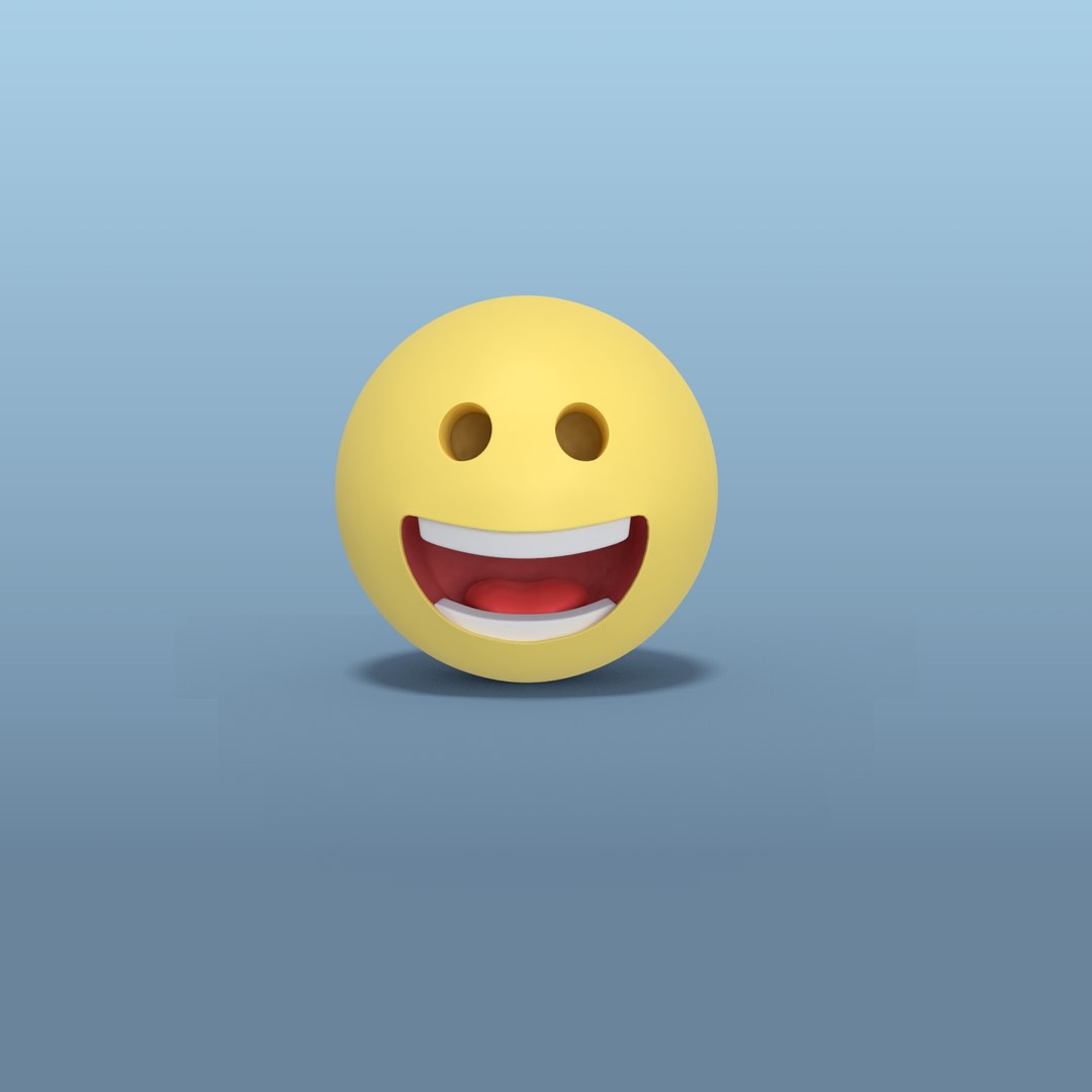 3D love smiley model - TurboSquid 1299771