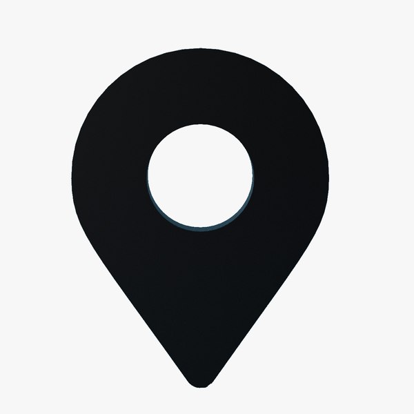 Black Map Pointer model - TurboSquid 2008091