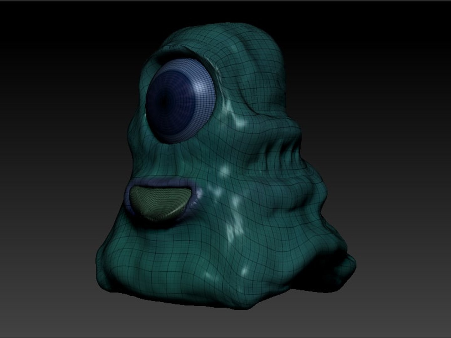 free anime creature 3d model