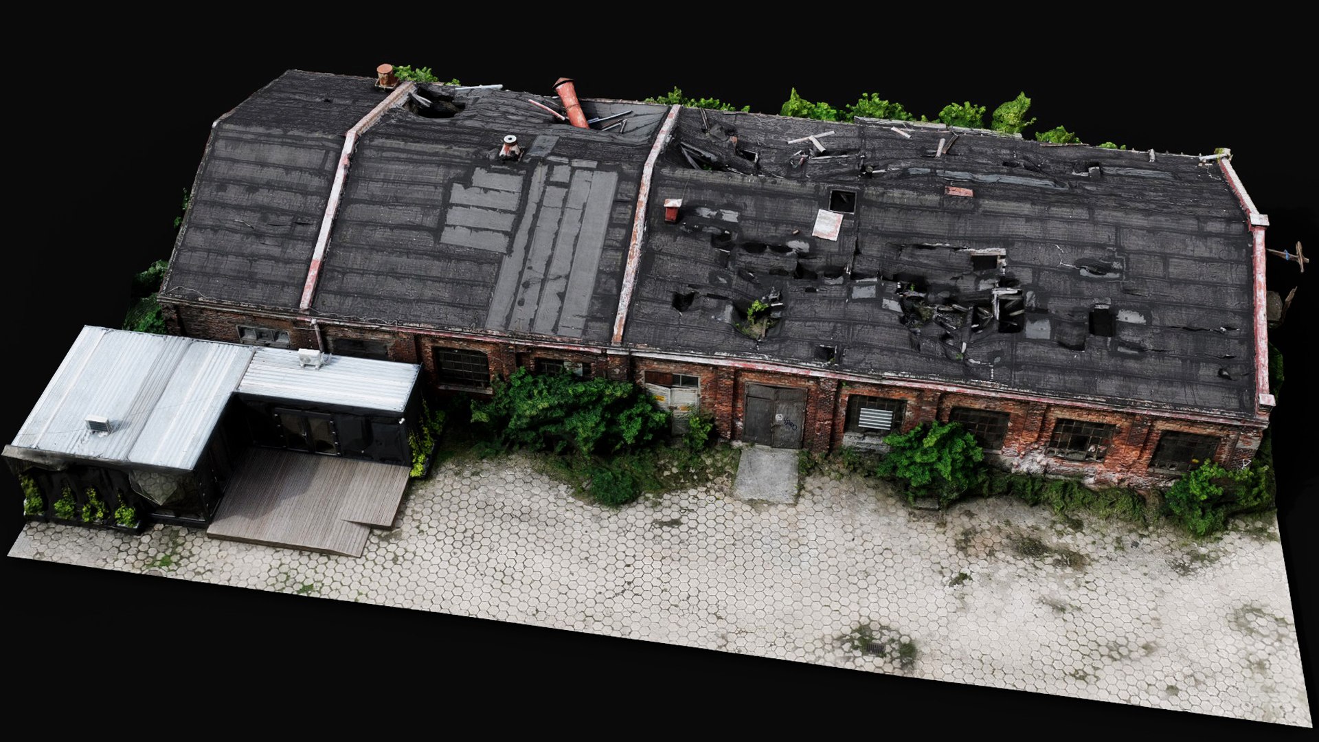 3D Ww2 Old Factory Bricks Destroyed Roof Photogrammetry - TurboSquid ...