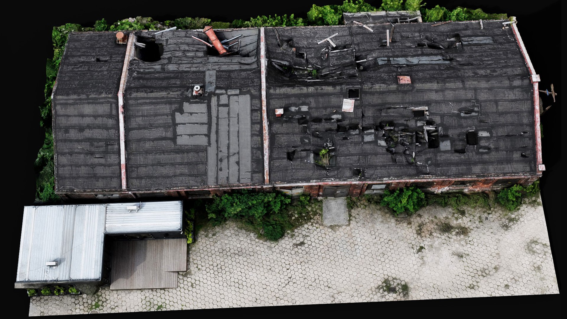 3D Ww2 Old Factory Bricks Destroyed Roof Photogrammetry - TurboSquid ...