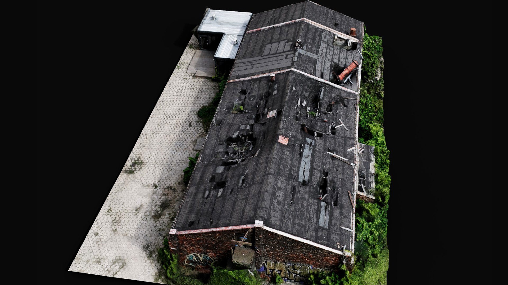 3D Ww2 Old Factory Bricks Destroyed Roof Photogrammetry - TurboSquid ...