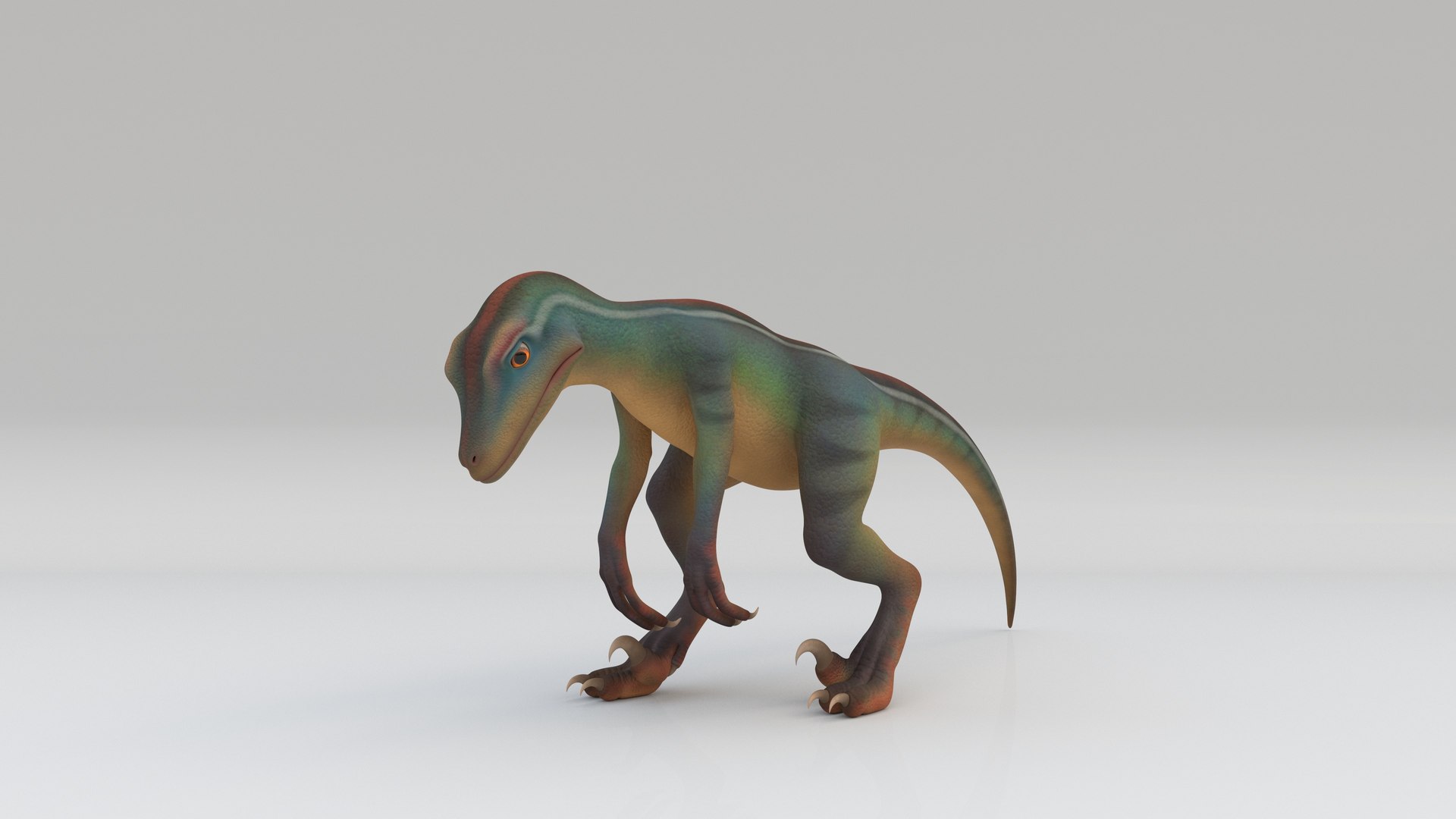 3D Velociraptor ANIMATED Model - TurboSquid 1963489