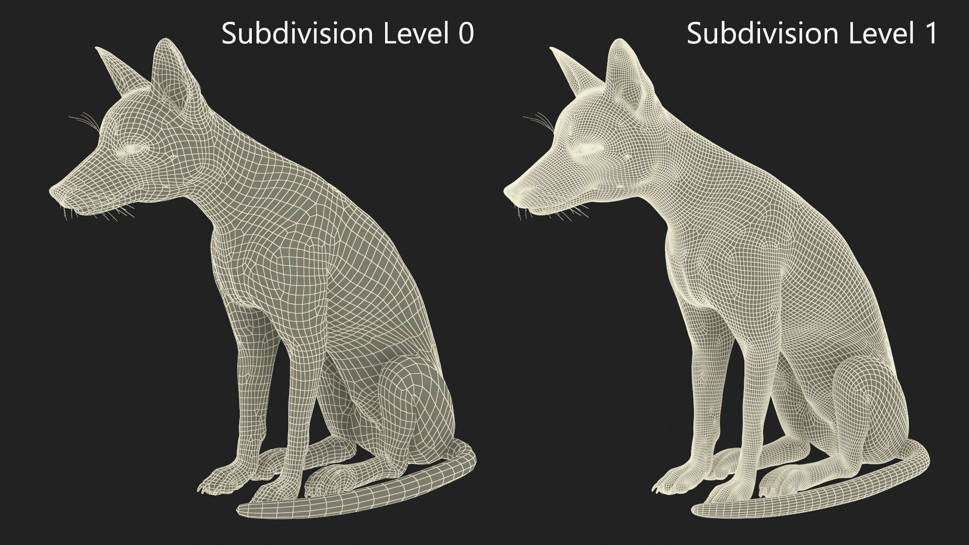 3D Wild Red Fox Sitting Pose - TurboSquid 2191941