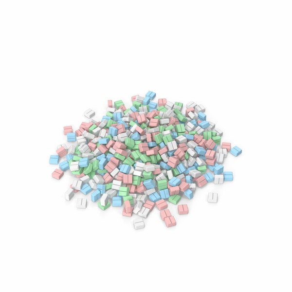 Pile Of Square Pills Collection 3D model - TurboSquid 1942791