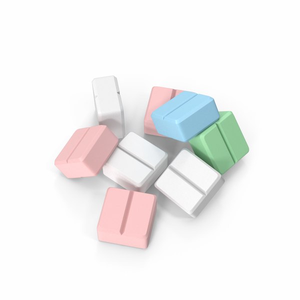 Pile Of Square Pills Collection 3D model - TurboSquid 1942791