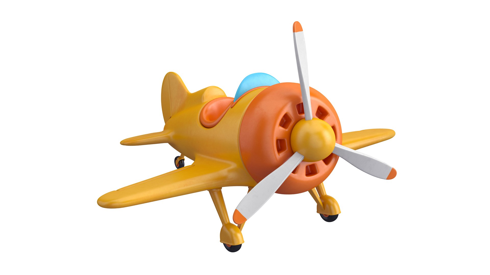 Plane cartoon 3D model - TurboSquid 1636131