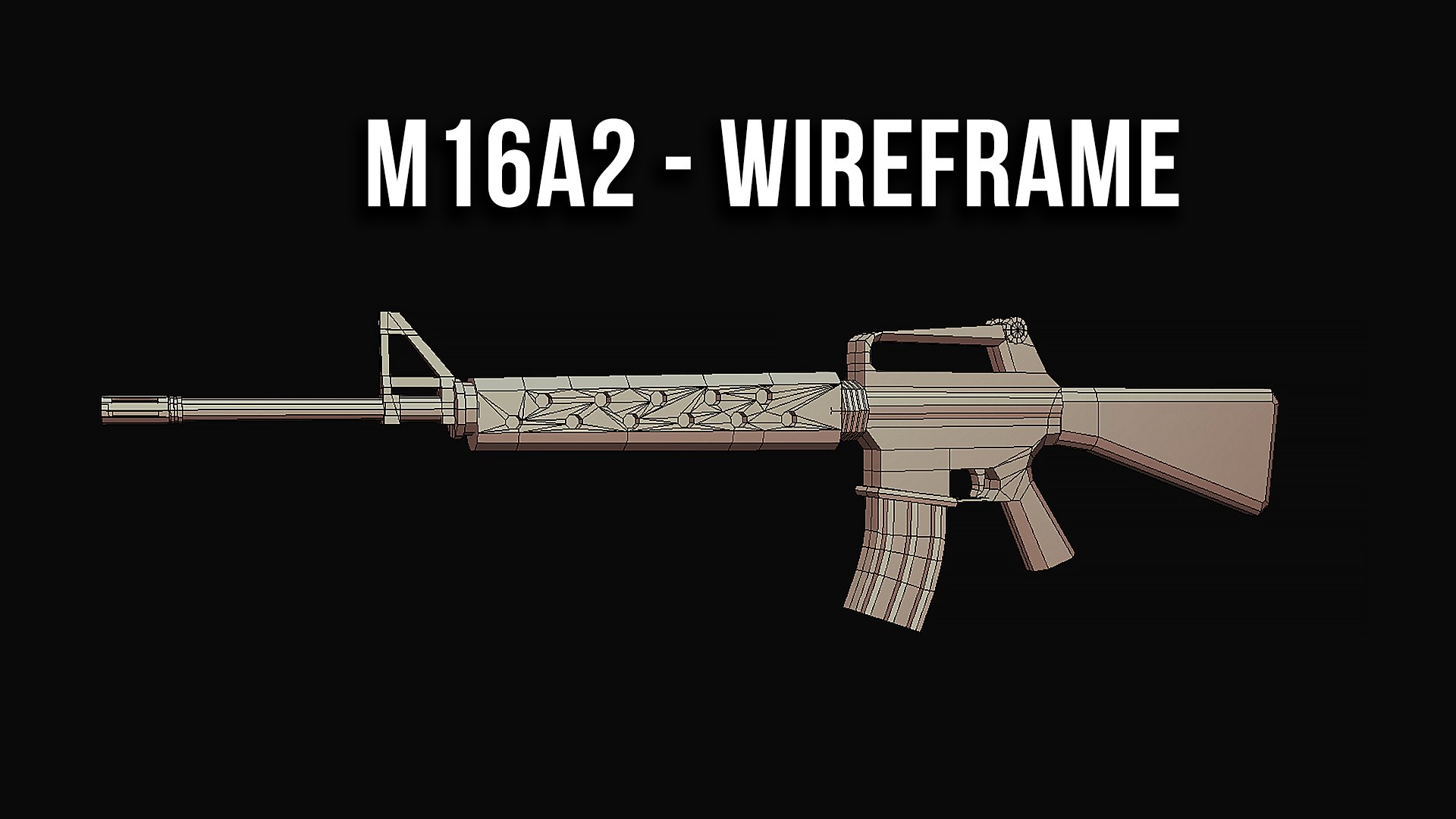 3D Low Poly M16A2 - TurboSquid 1958216