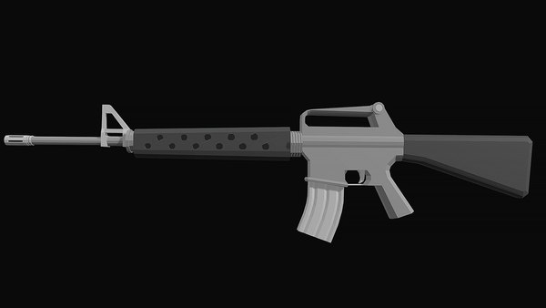 3D Low Poly M16A2 - TurboSquid 1958216