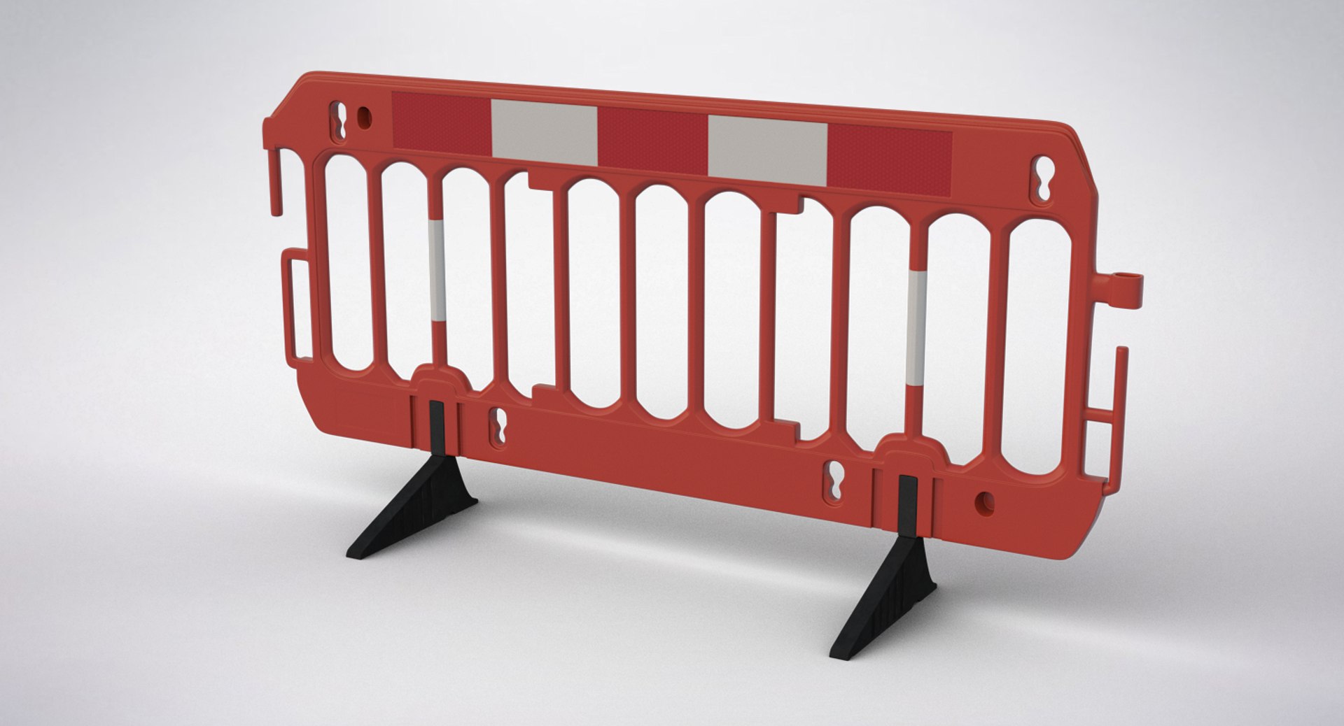 3D Roadworks Barrier Model - TurboSquid 1156404