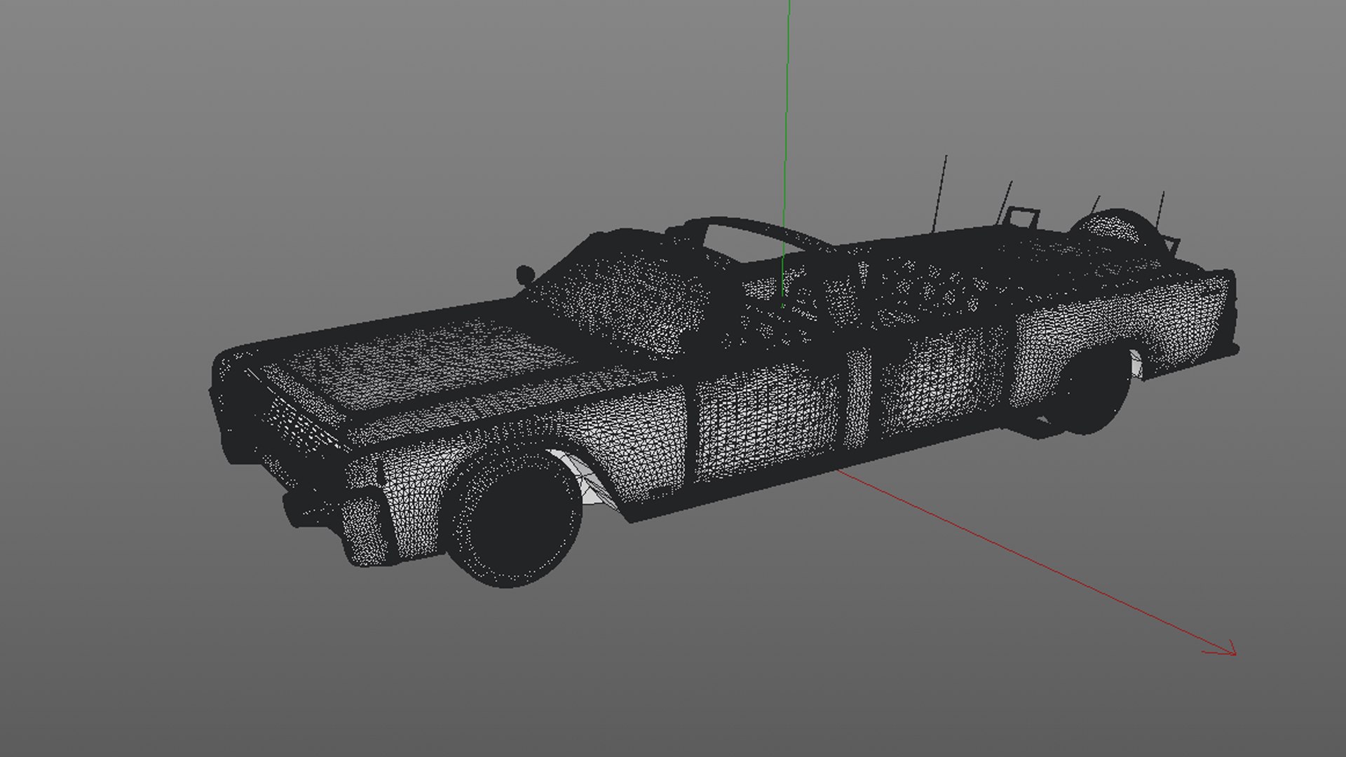 3D Lincoln Continental SS-100-X J F Kennedy - TurboSquid 2349266