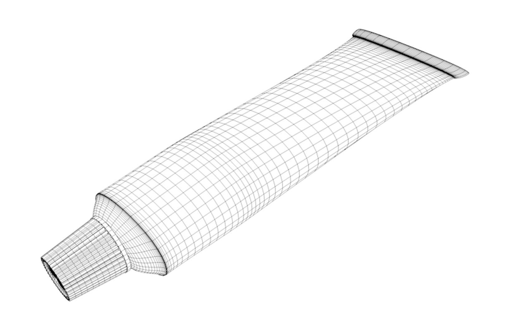 toothpaste toms toothbrush 3d model