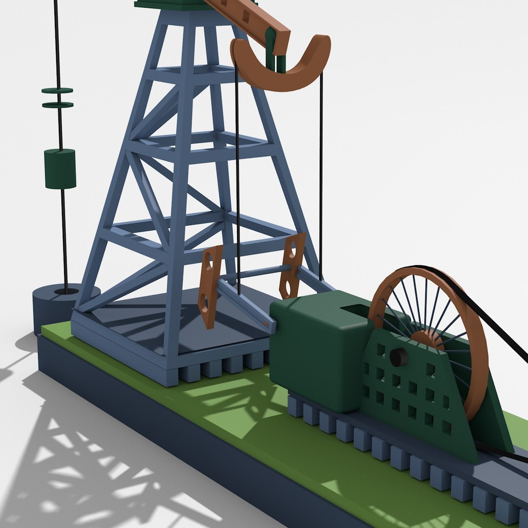 3D Model Rocking Oil Machine - TurboSquid 1478955