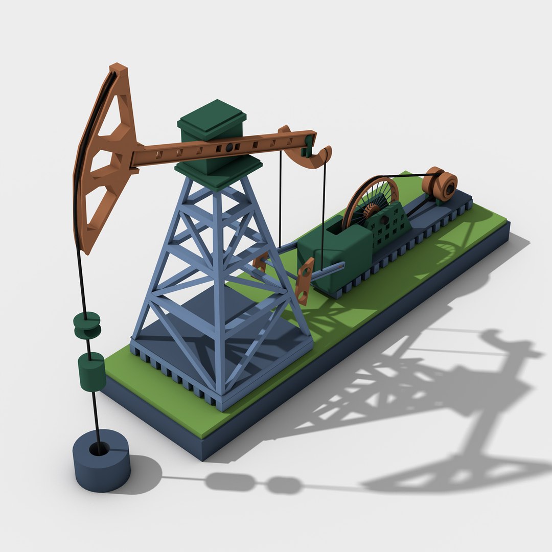 3D Model Rocking Oil Machine - TurboSquid 1478955