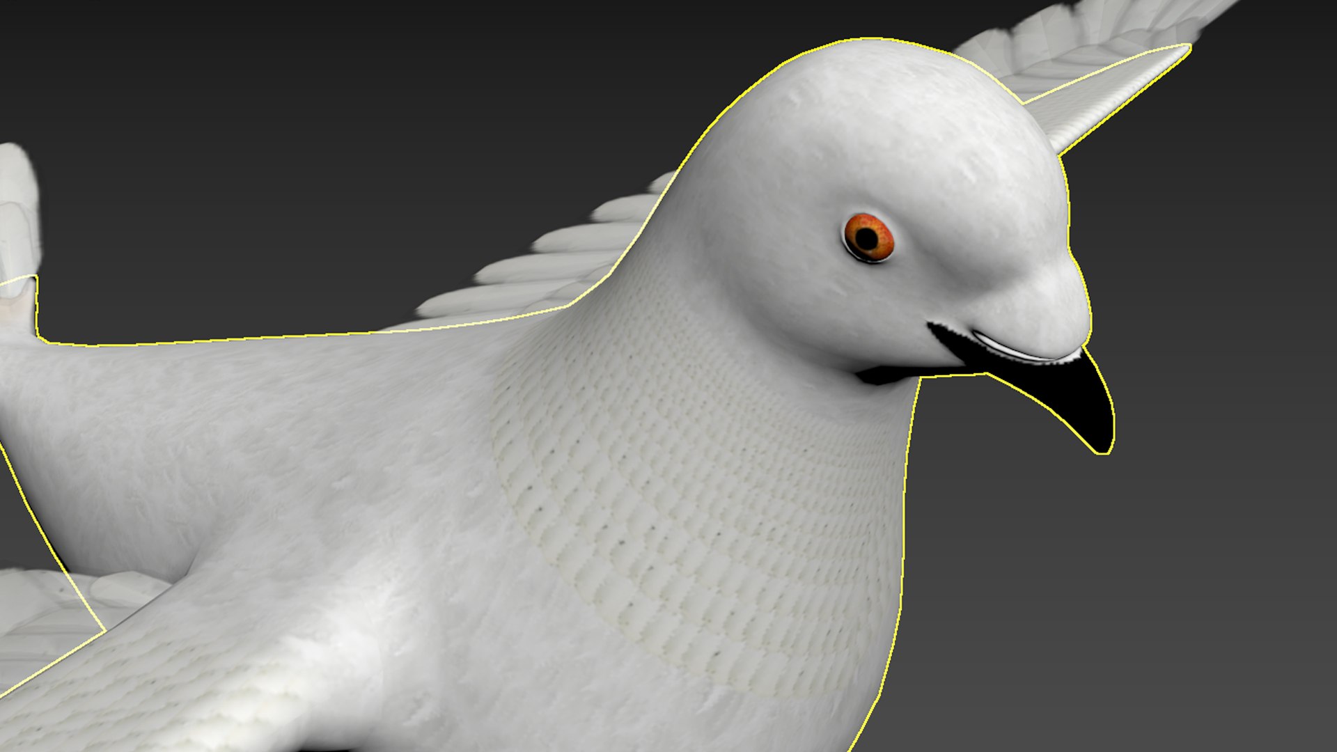 Dove 3D T Posed Printable Ready For Rigging 3D Model - TurboSquid 2066133