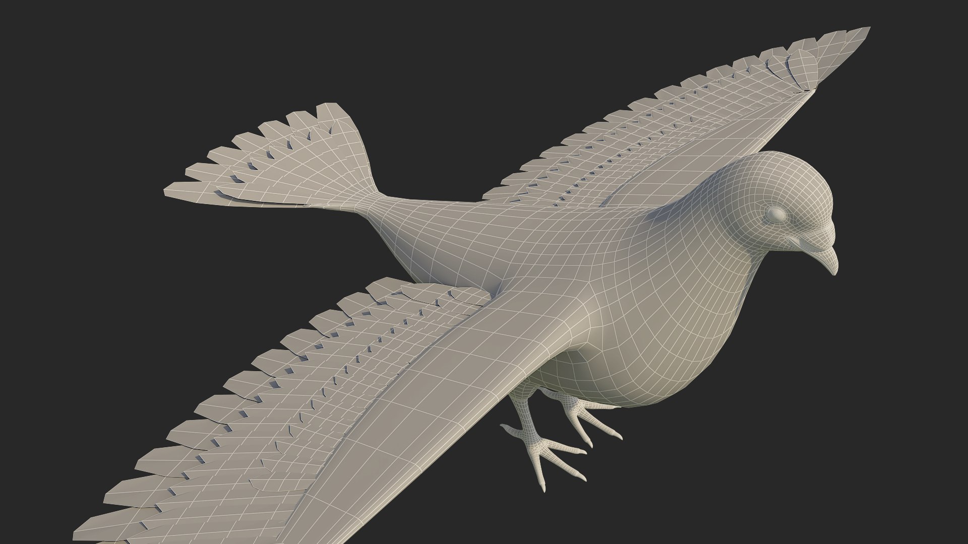 Dove 3D T Posed Printable Ready For Rigging 3D Model - TurboSquid 2066133