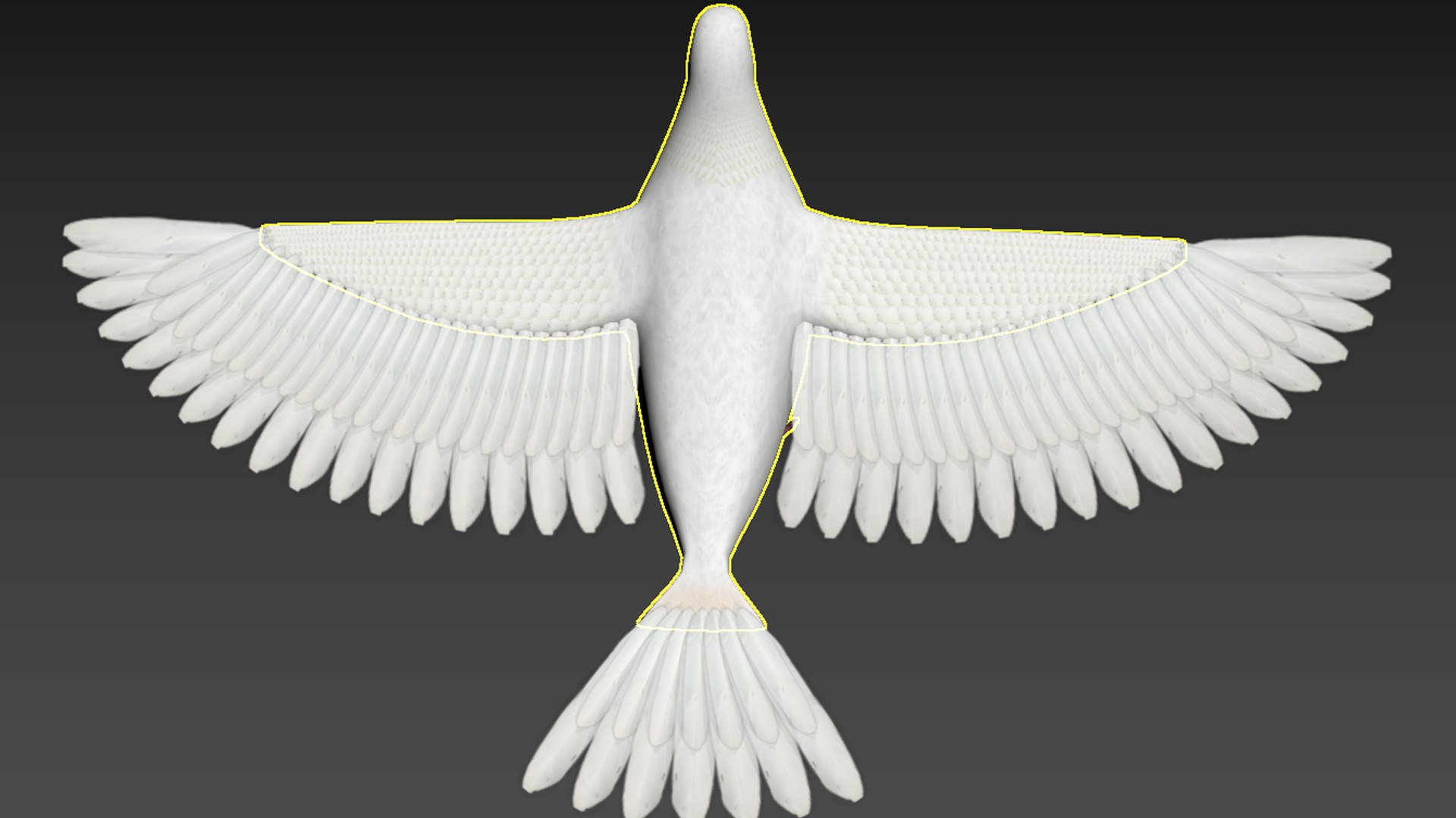 Dove 3D T Posed Printable Ready For Rigging 3D Model - TurboSquid 2066133