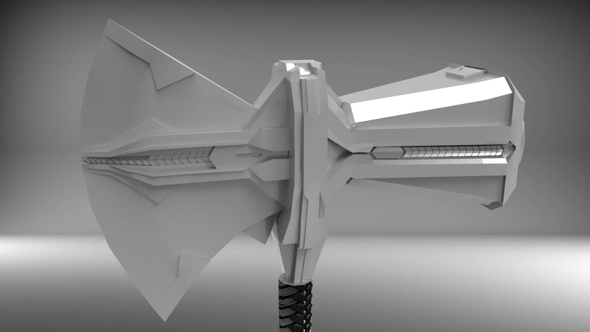 Stormbreaker Axe Thor Grey 3D Model - TurboSquid 1735369