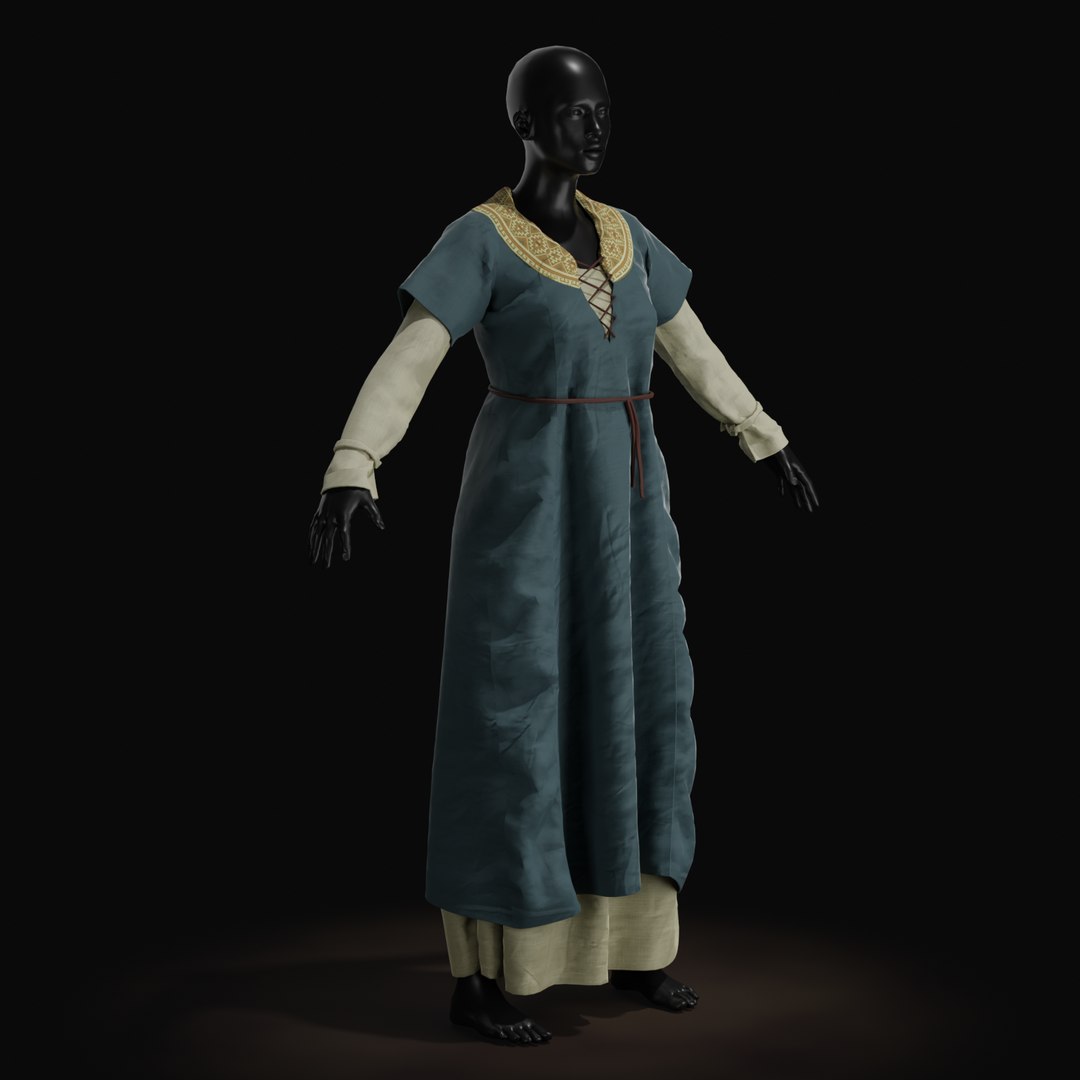 3D Dress Merlin Model - TurboSquid 1823356