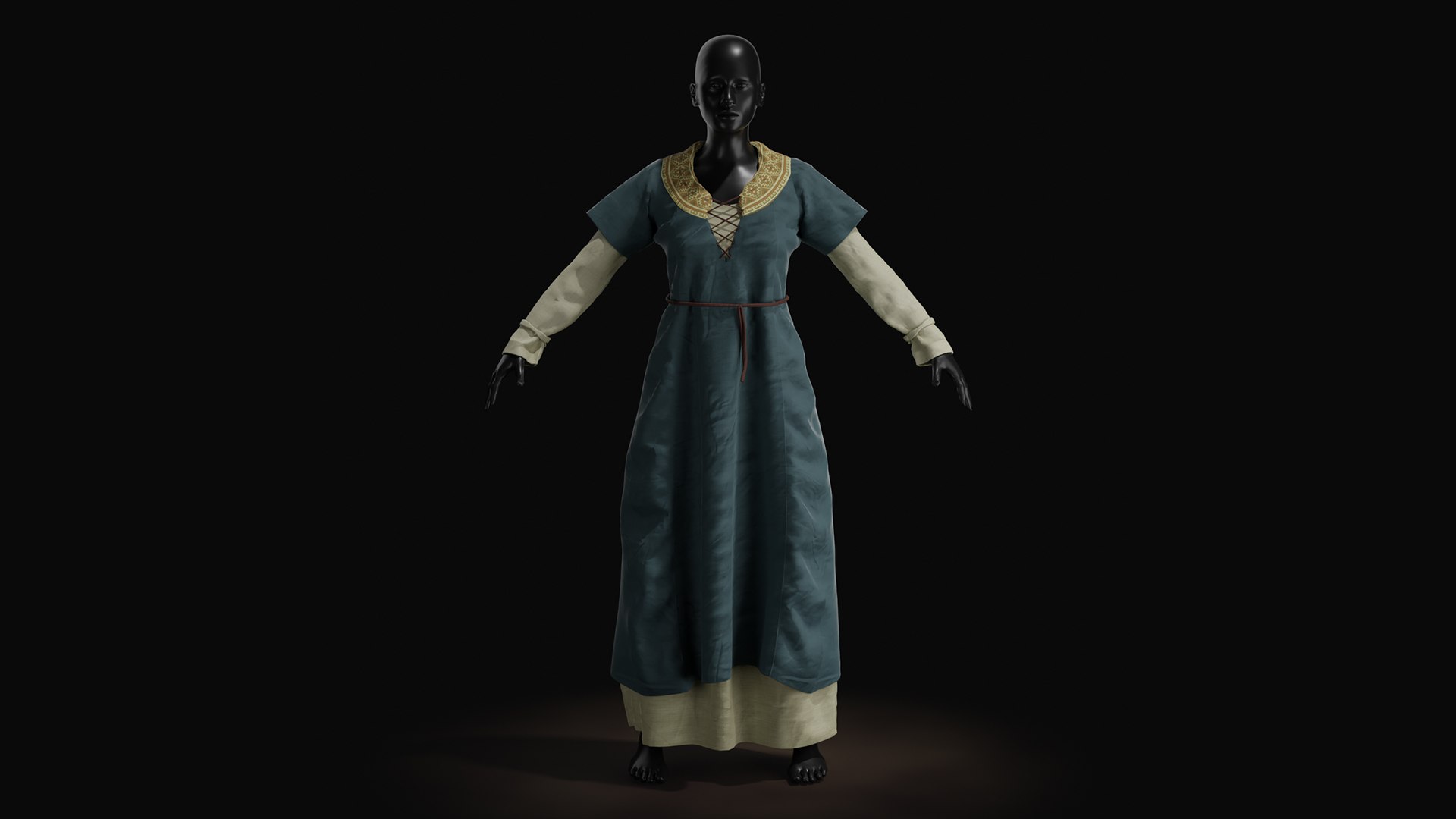 3D Dress Merlin Model - TurboSquid 1823356