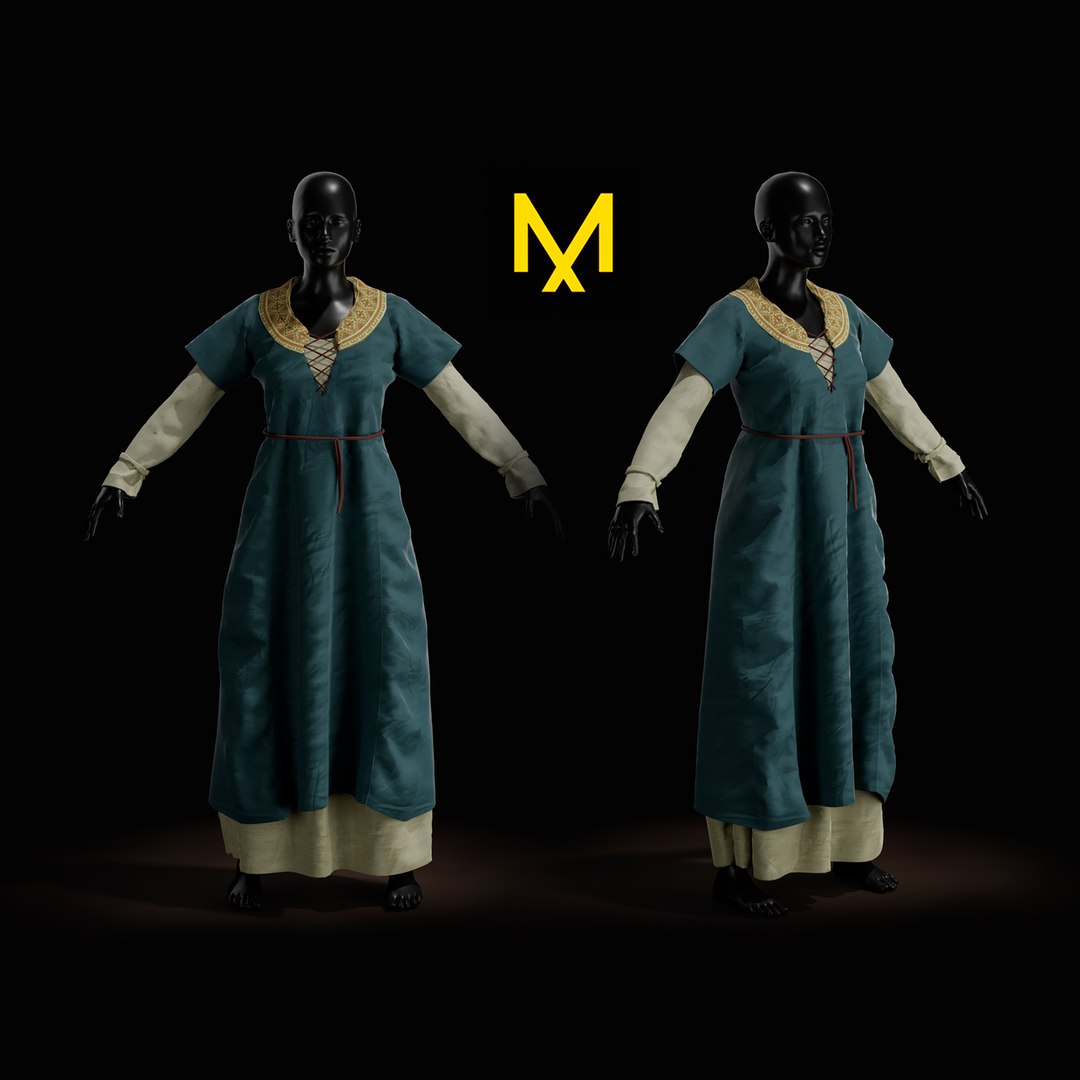3D Dress Merlin Model - TurboSquid 1823356