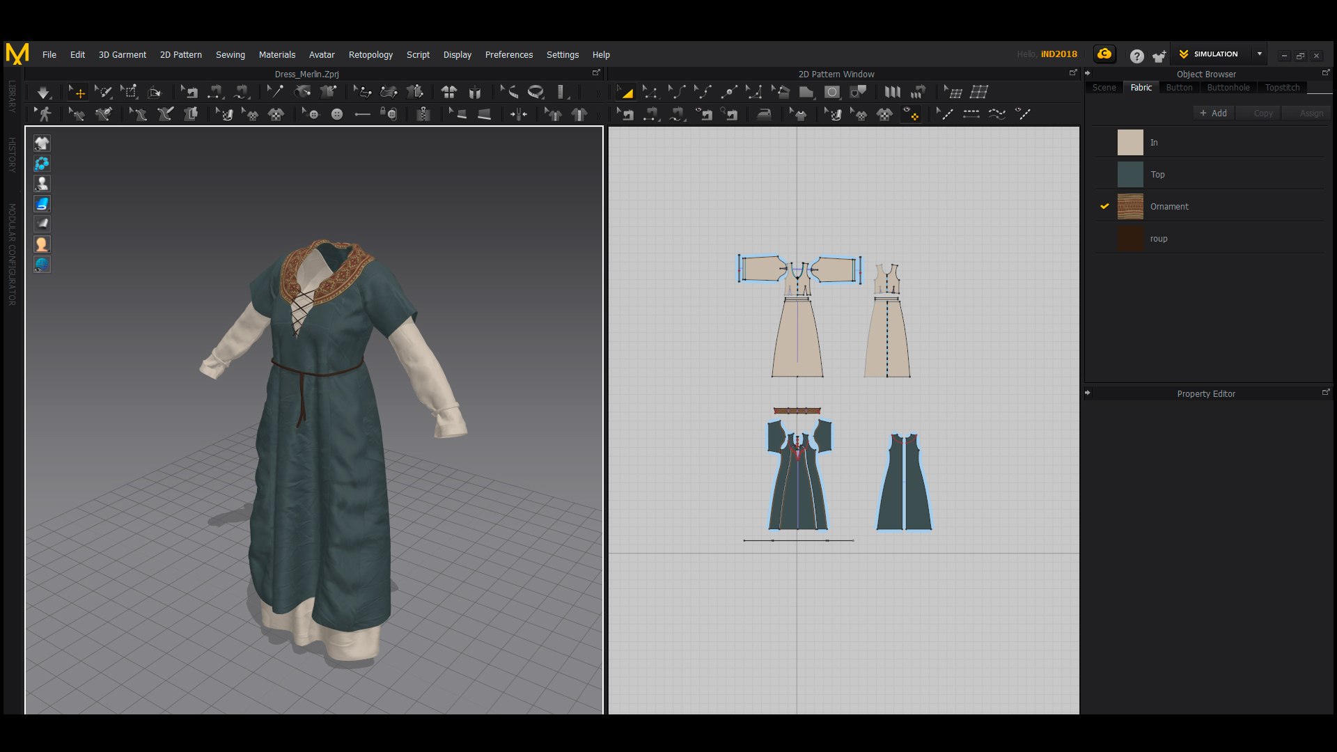 3D Dress Merlin Model - TurboSquid 1823356