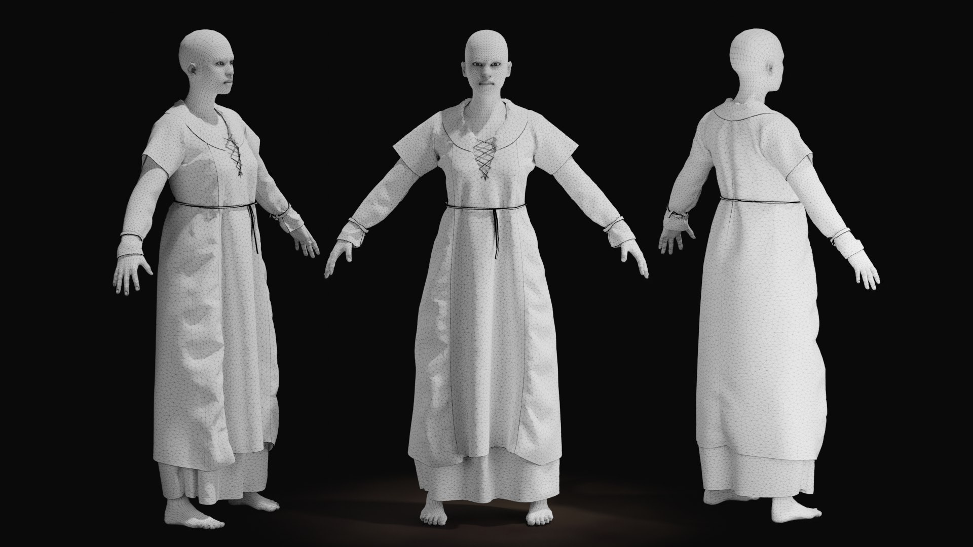 3D Dress Merlin Model - TurboSquid 1823356