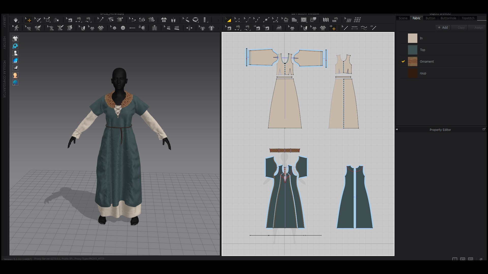 3D Dress Merlin Model - TurboSquid 1823356