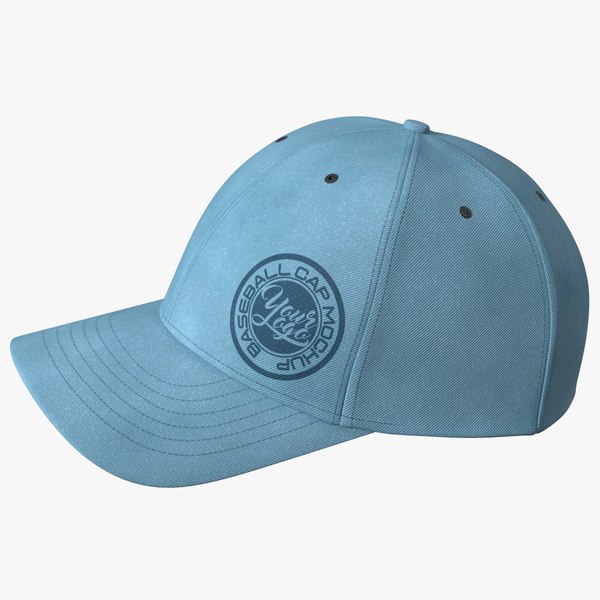 modelo 3d Cap Your Brand Blue - TurboSquid 1908104