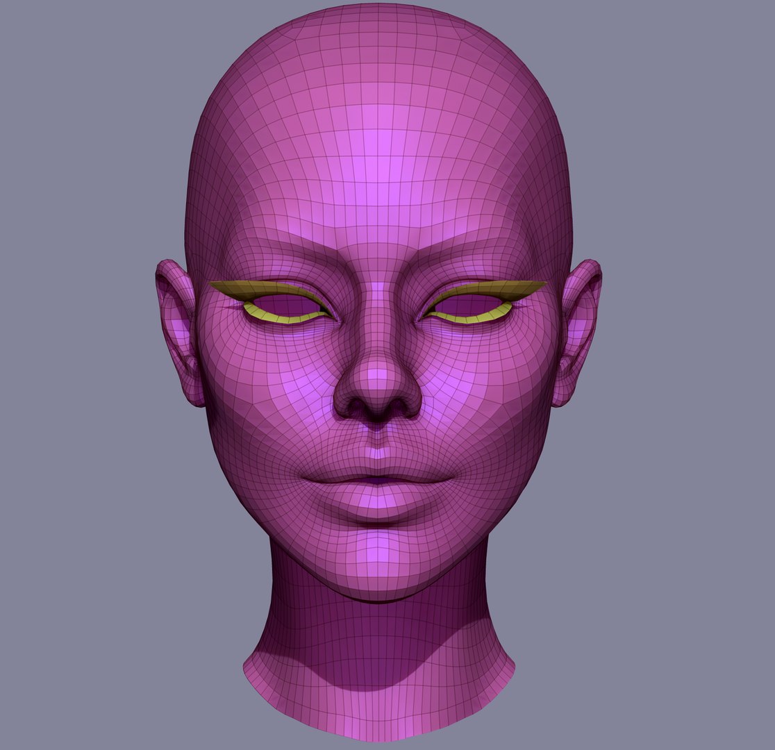 3D GIRL FACE 2 Model - TurboSquid 1819498