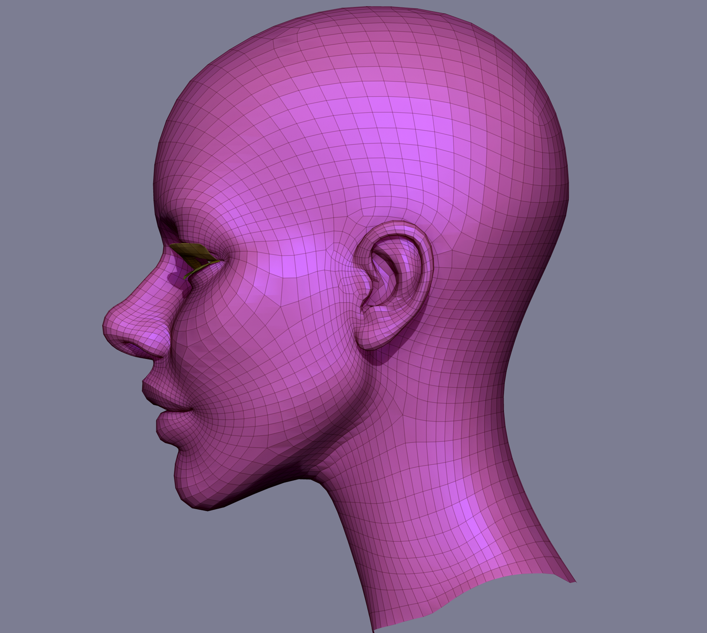 3D GIRL FACE 2 model - TurboSquid 1819498