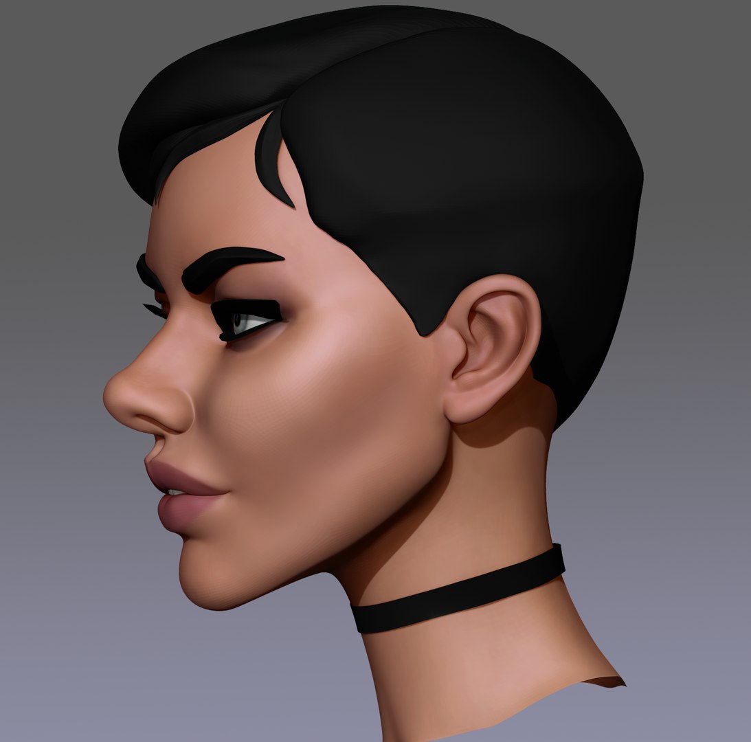 3D GIRL FACE 2 Model - TurboSquid 1819498