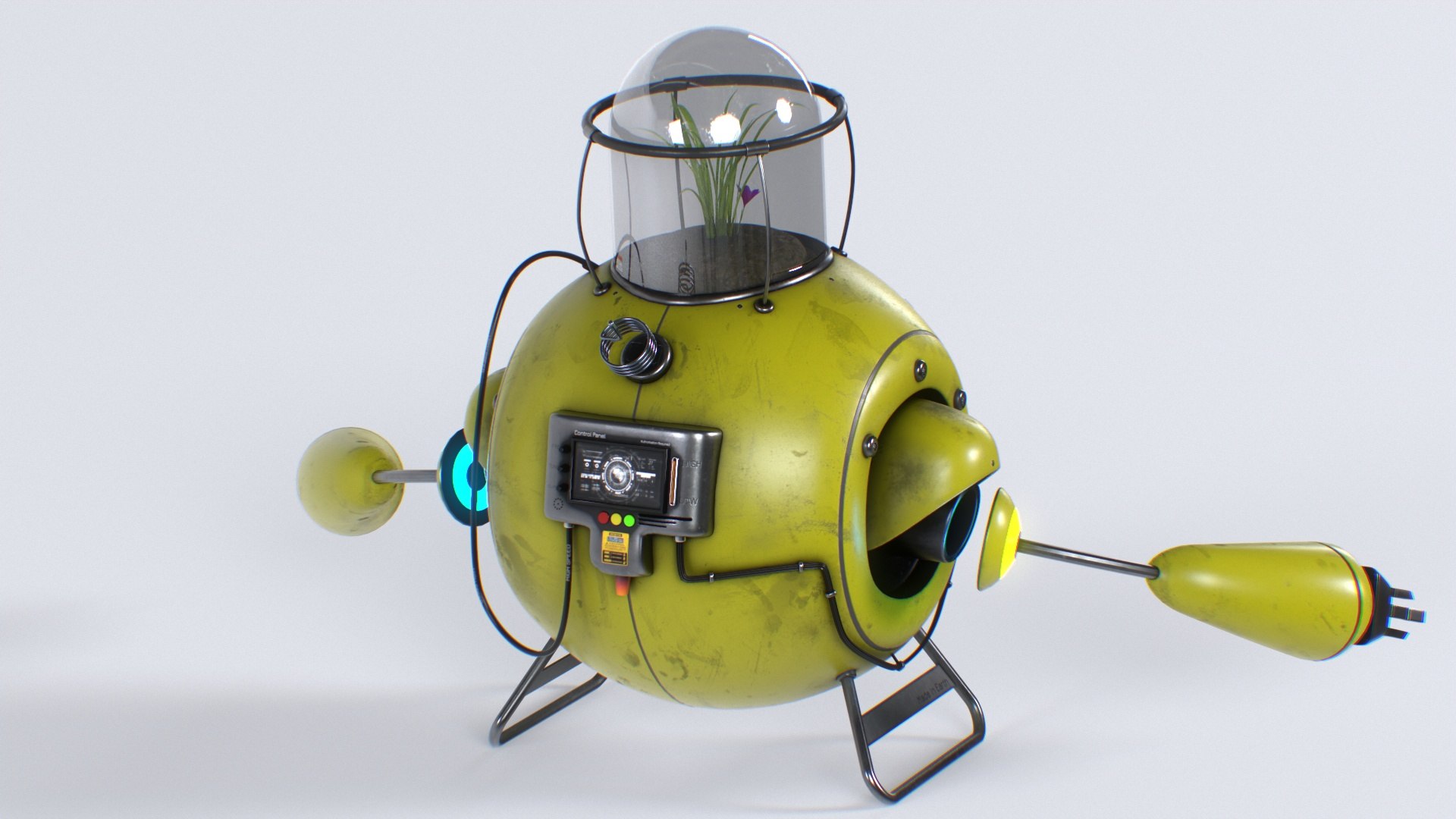 3D Planting Robot Fantasy Character - TurboSquid 2001749