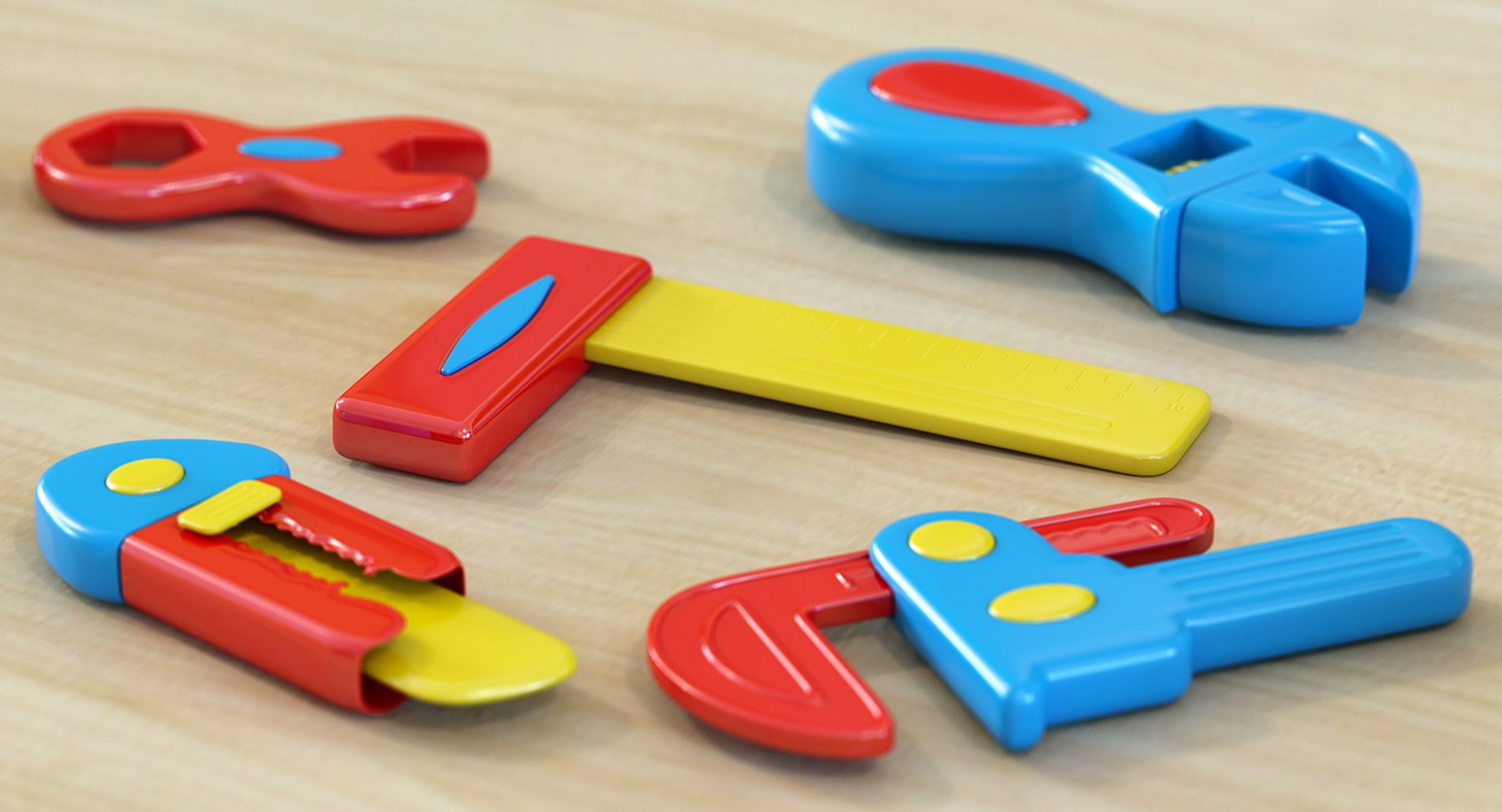 Toy rulers 3D - TurboSquid 1356775