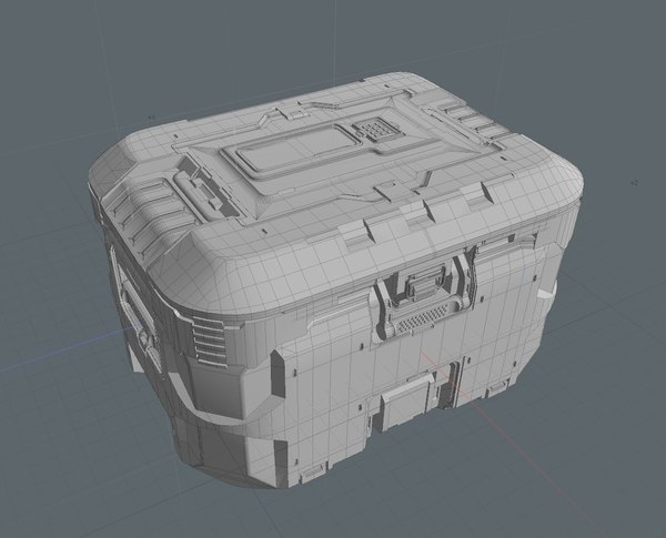 3D box sci fi model - TurboSquid 1678794
