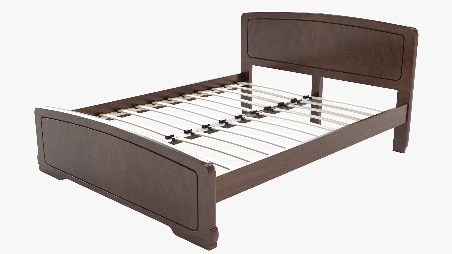 Bed With Slats 3D Model - TurboSquid 2064091