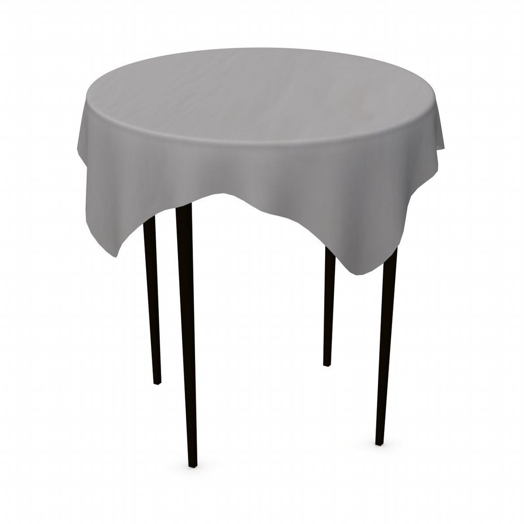 3ds max table tableclothes