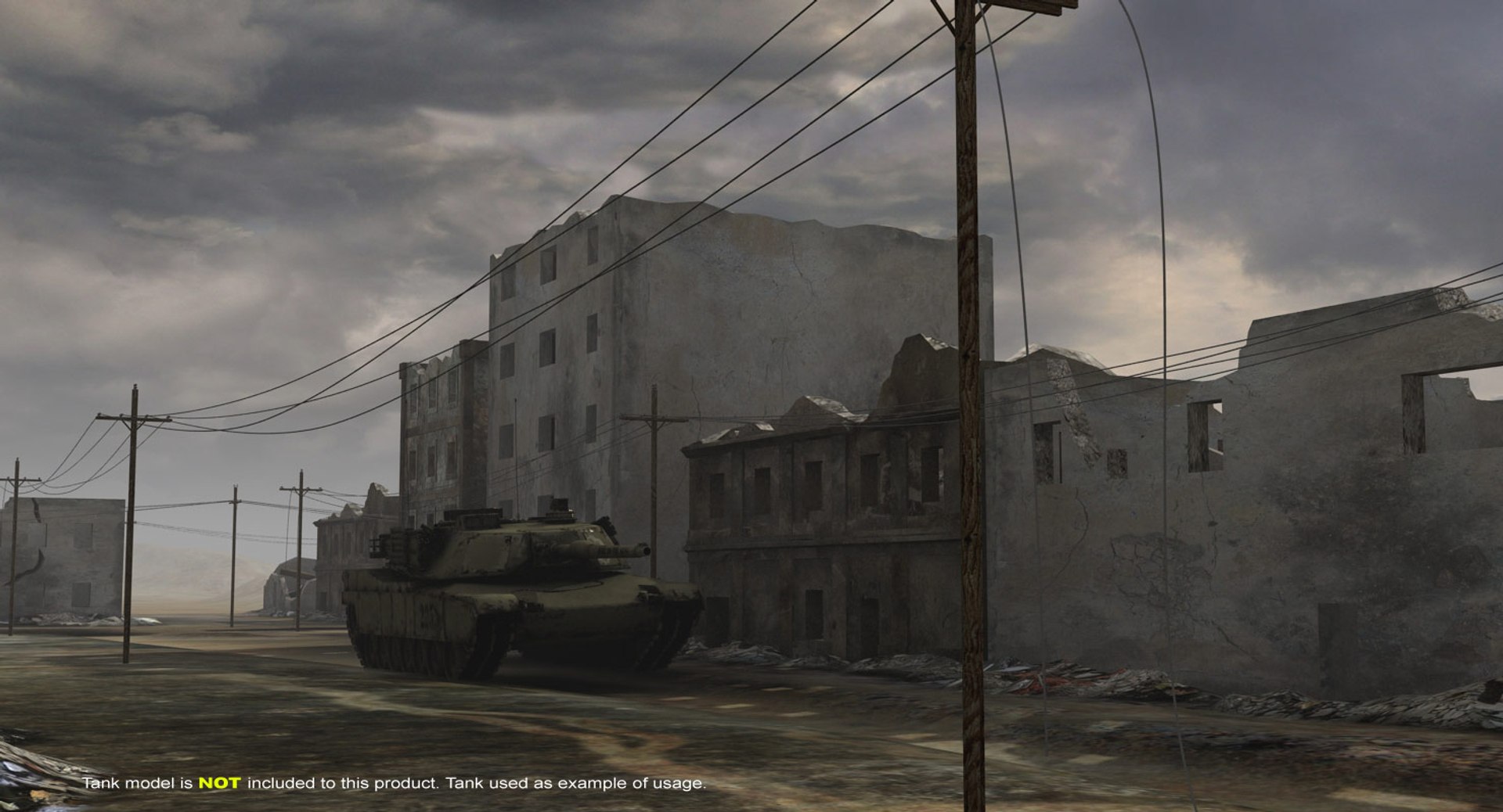 ruined city ww2 style max