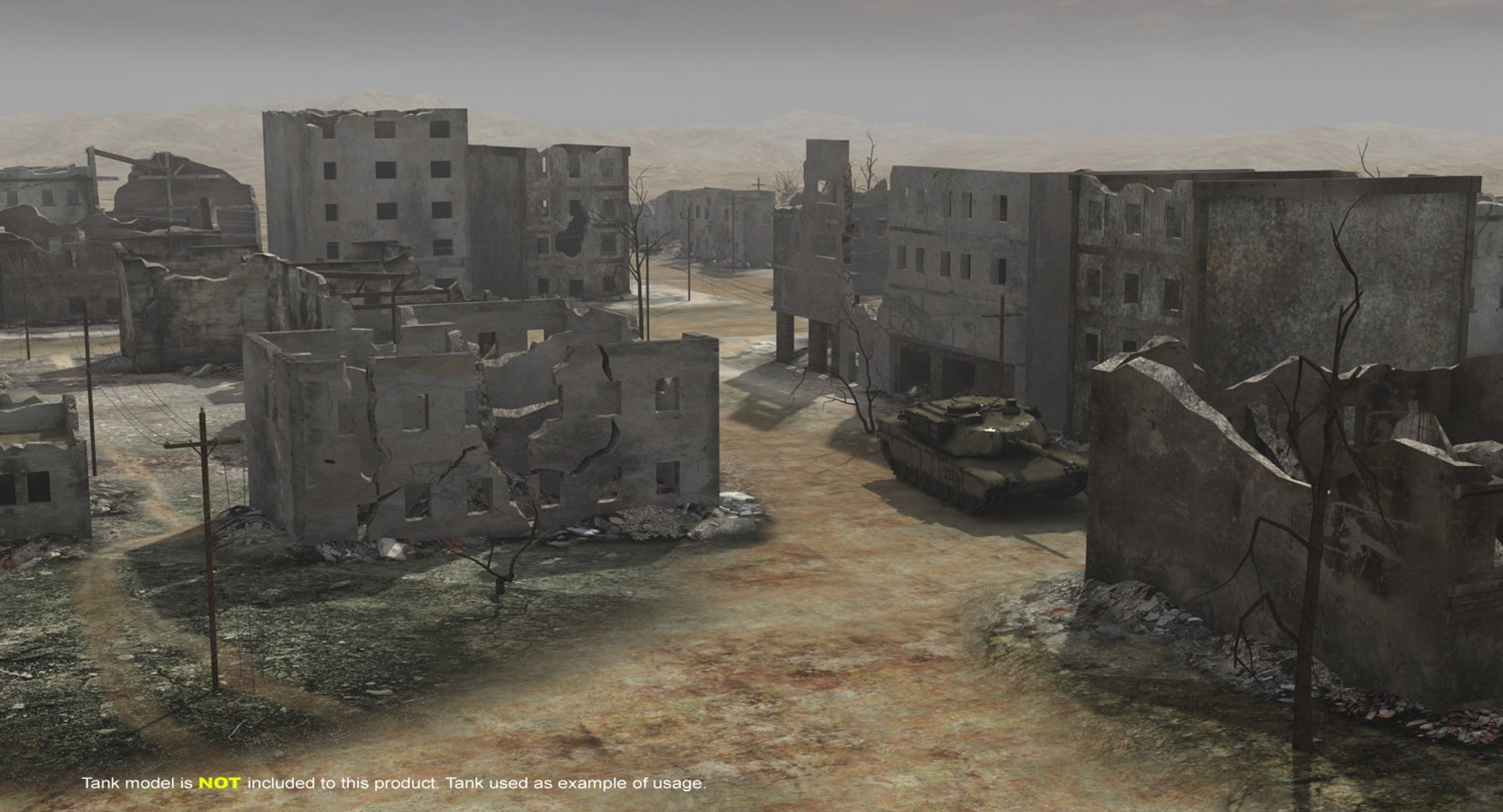 ruined city ww2 style max