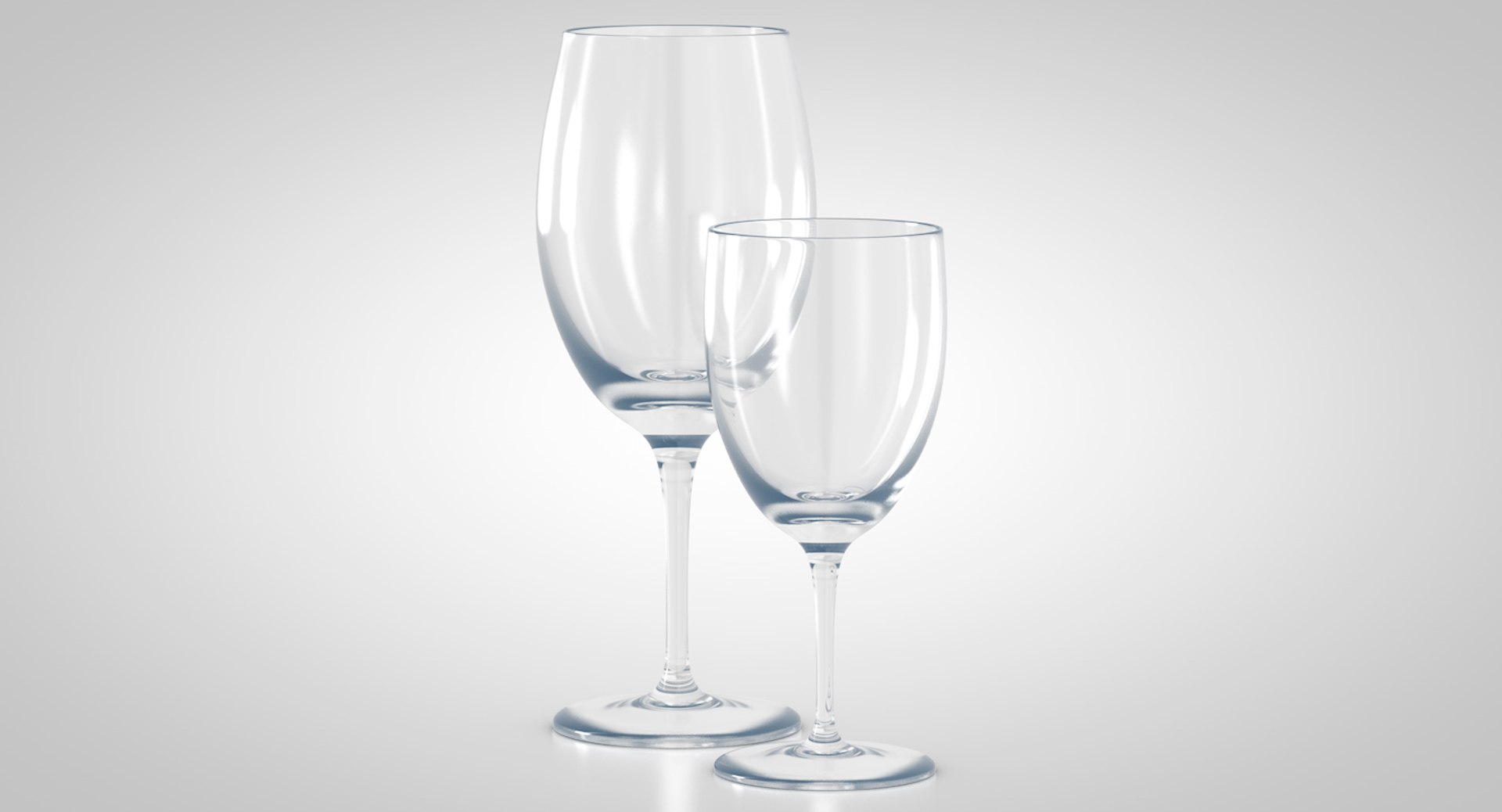 Red Wine Glasses 3D Model - TurboSquid 1422019