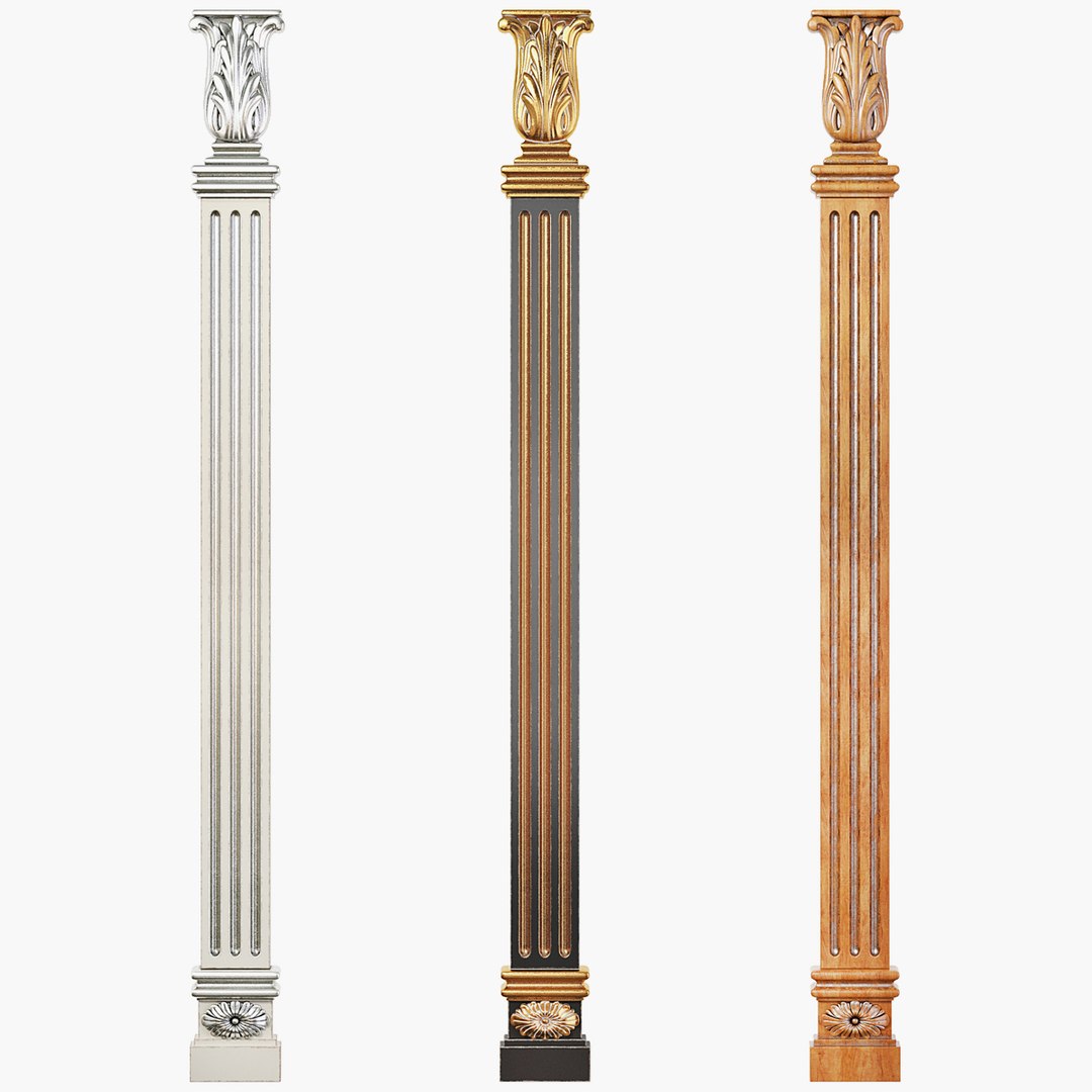 Classic Pilaster 05 3D Model - TurboSquid 2069766