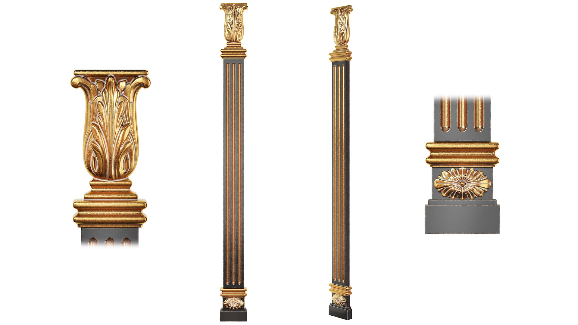 Classic Pilaster 05 3D Model - TurboSquid 2069766