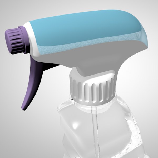 c4d spray bottle