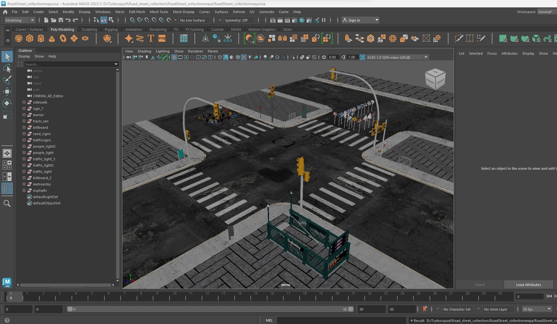 3D model Road Street Collection - TurboSquid 2106137