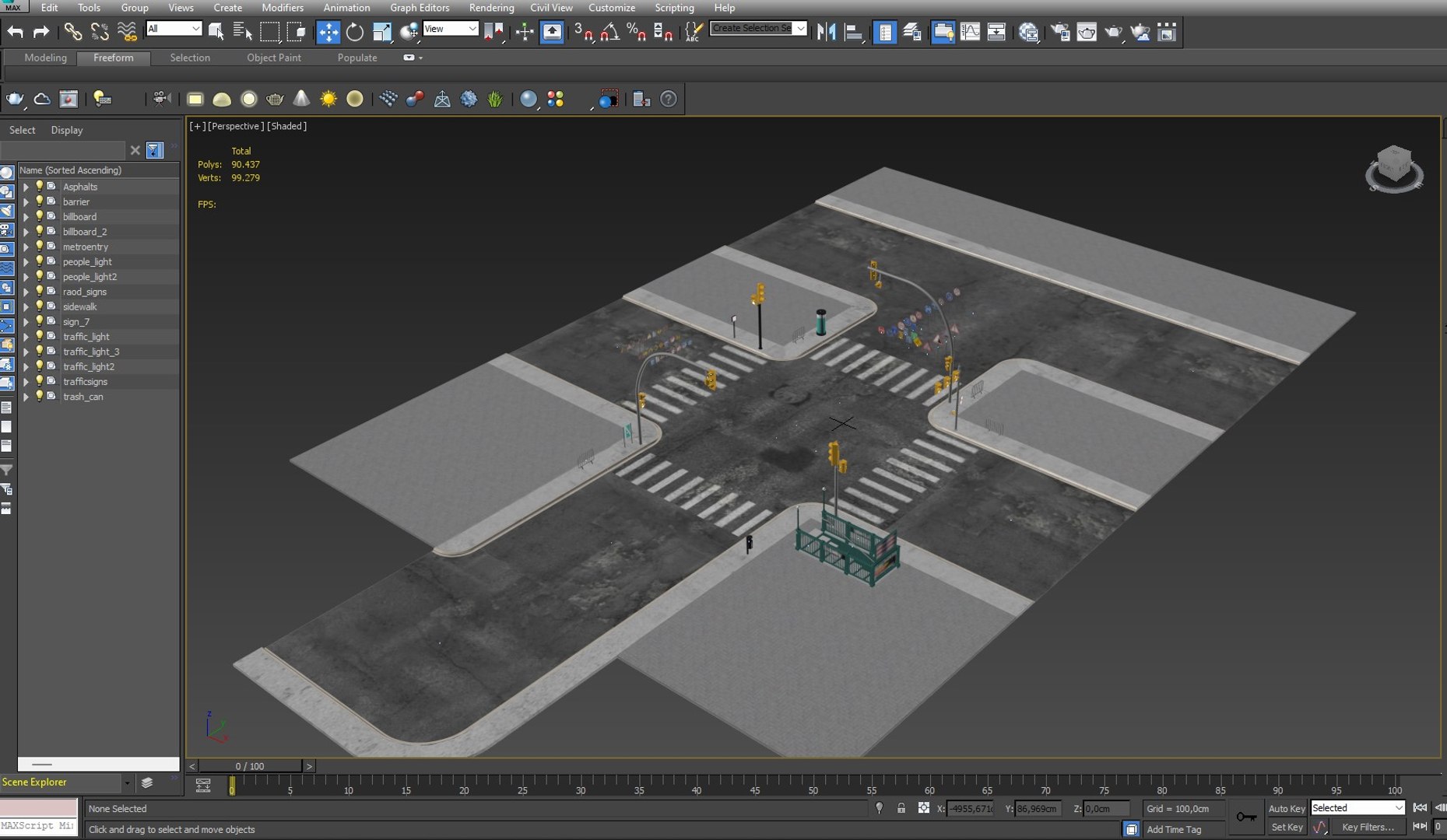 3D model Road Street Collection - TurboSquid 2106137