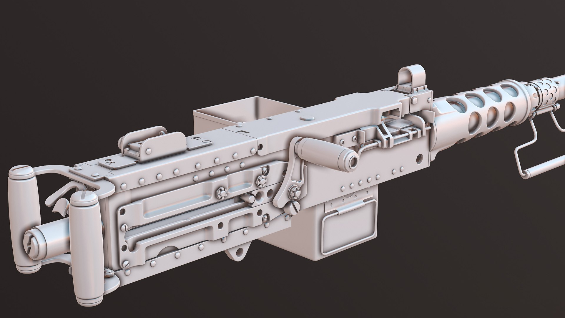 Browning M2 3D model - TurboSquid 1938014