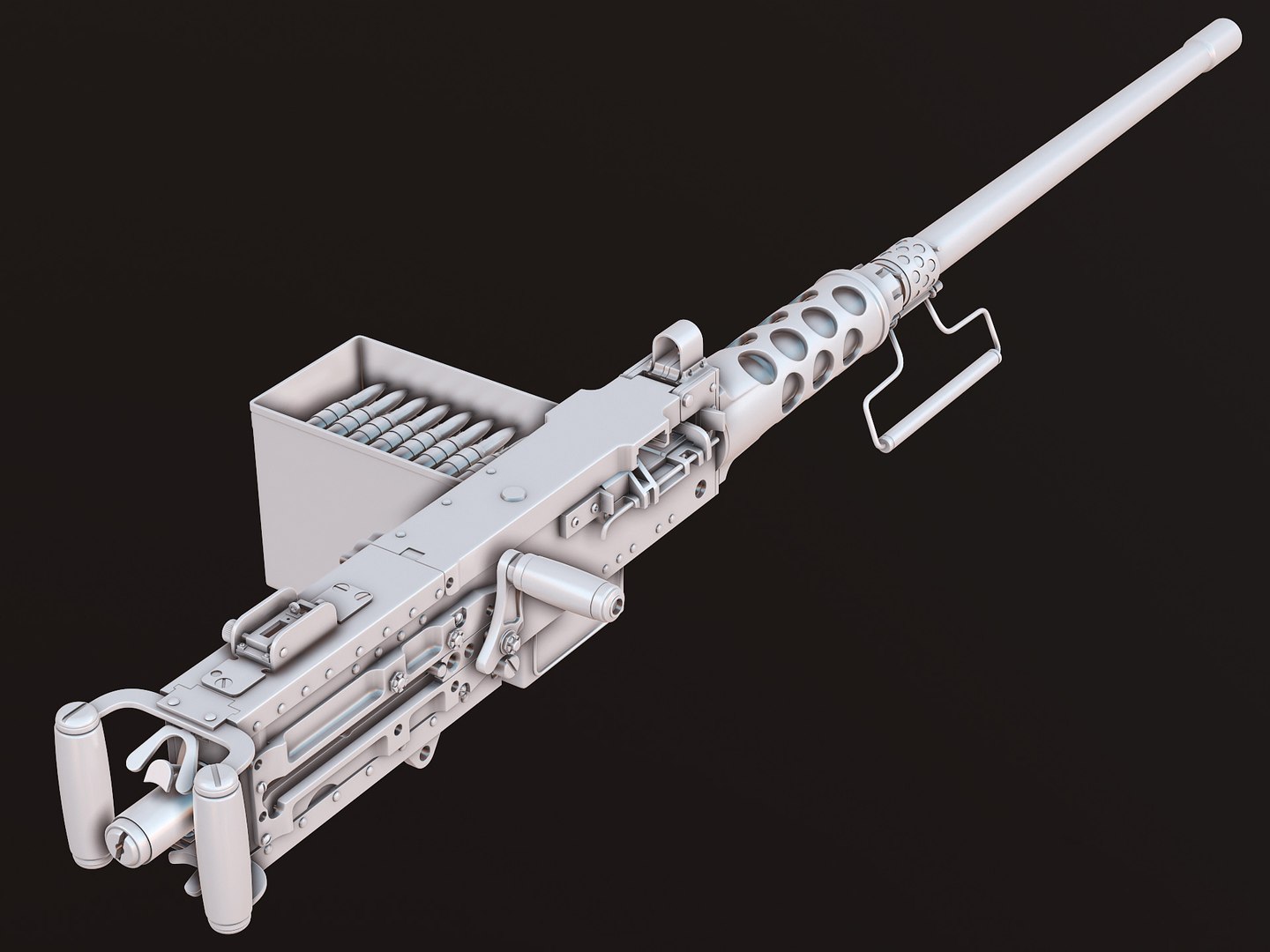 Browning M2 3D Model - TurboSquid 1938014