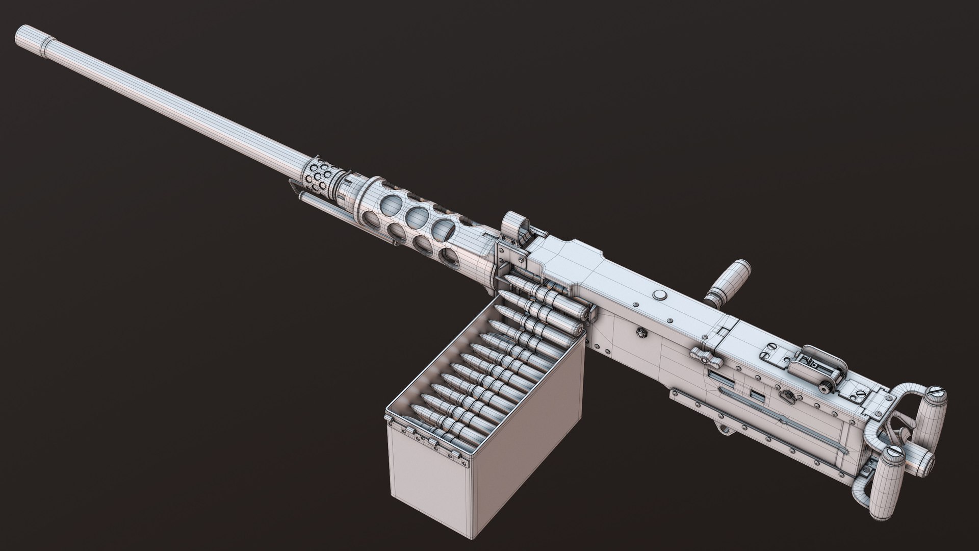 Browning M2 3D Model - TurboSquid 1938014