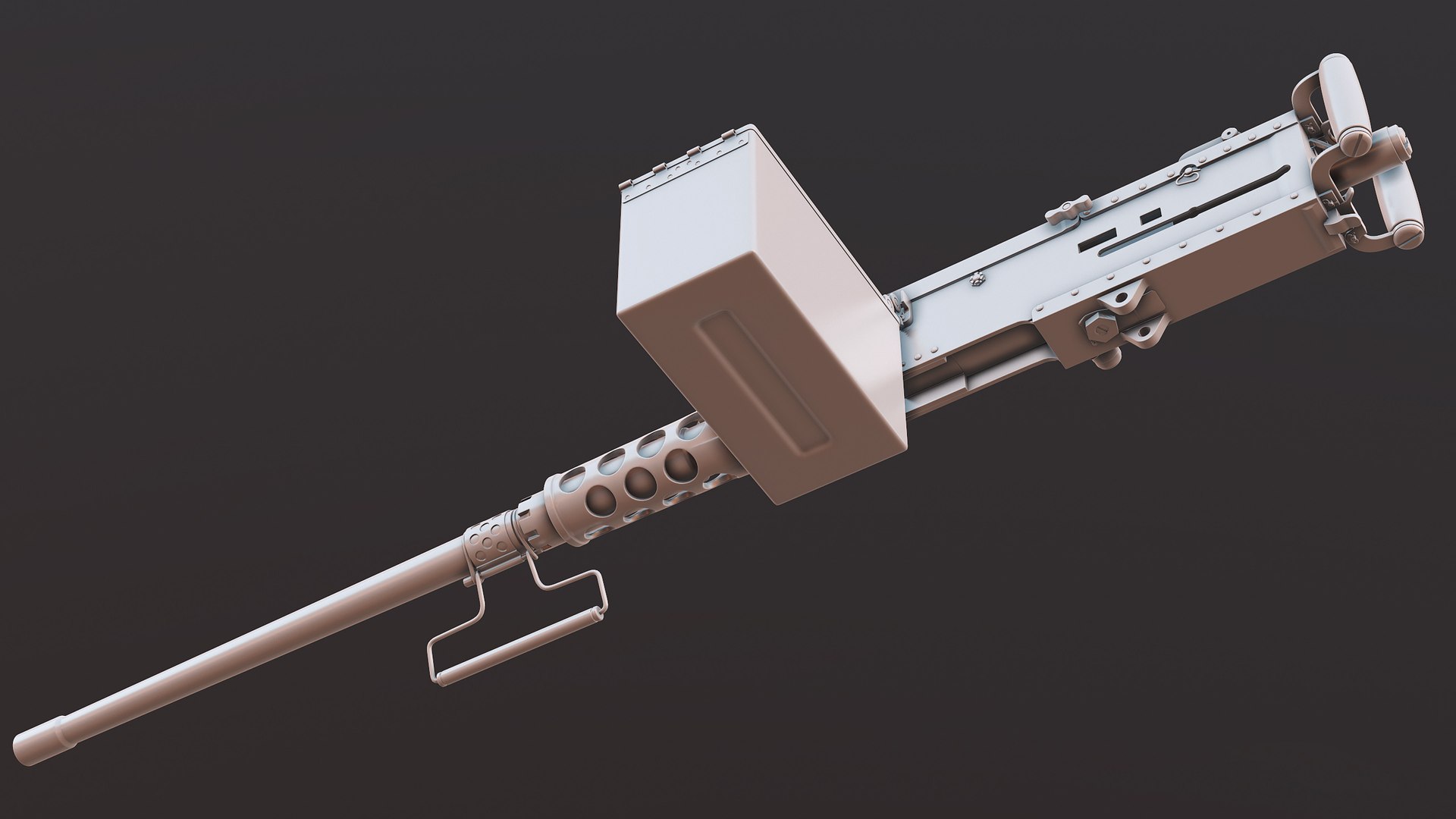 Browning M2 3D Model - TurboSquid 1938014