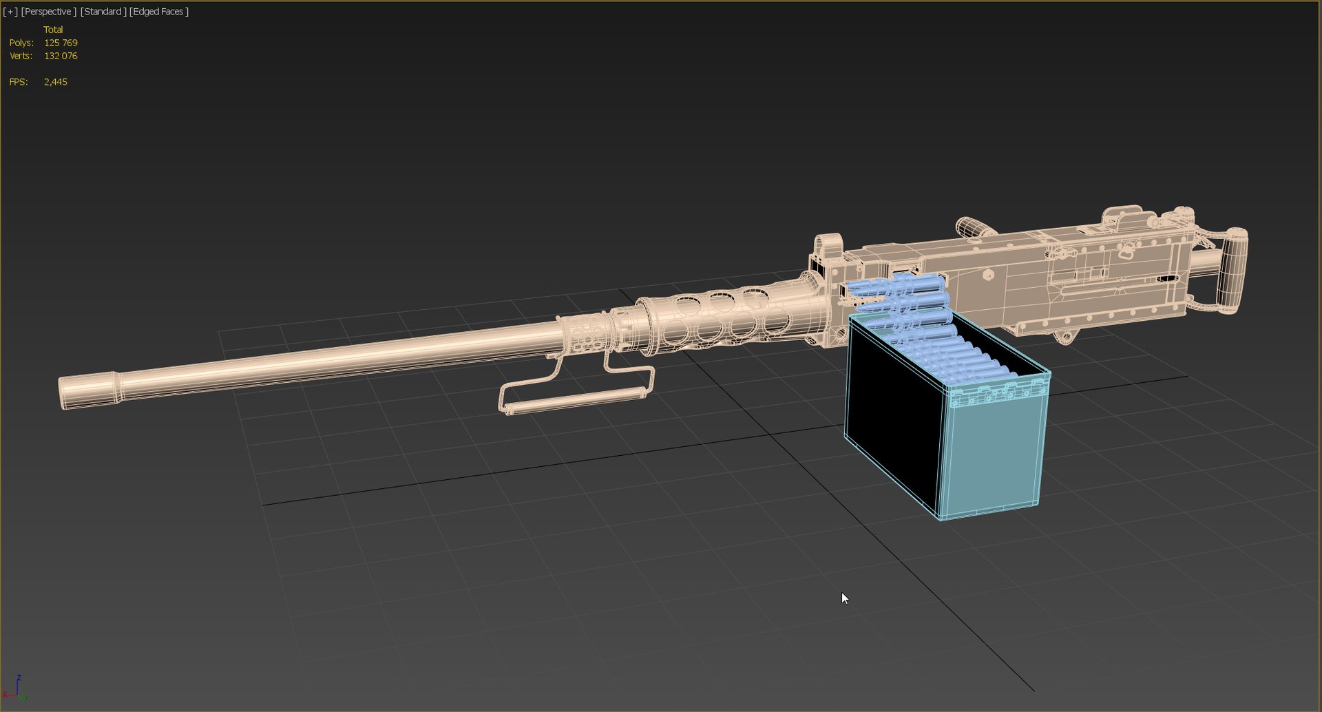 Browning M2 3D Model - TurboSquid 1938014